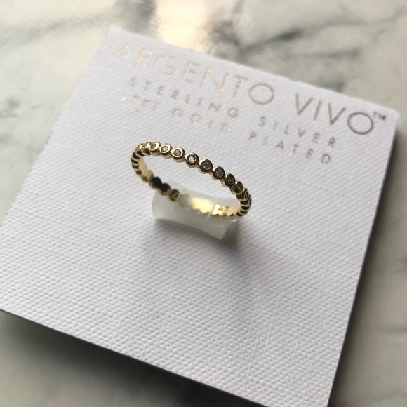 Argento Vivo | Jewelry | New Gold Crystal Argento Vivo Ring | Poshmark